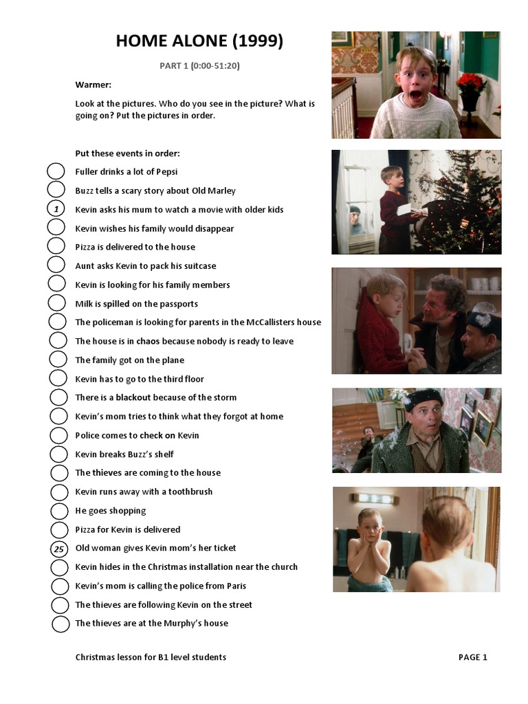 Home Alone Handout 1 tb5fr7 | PDF