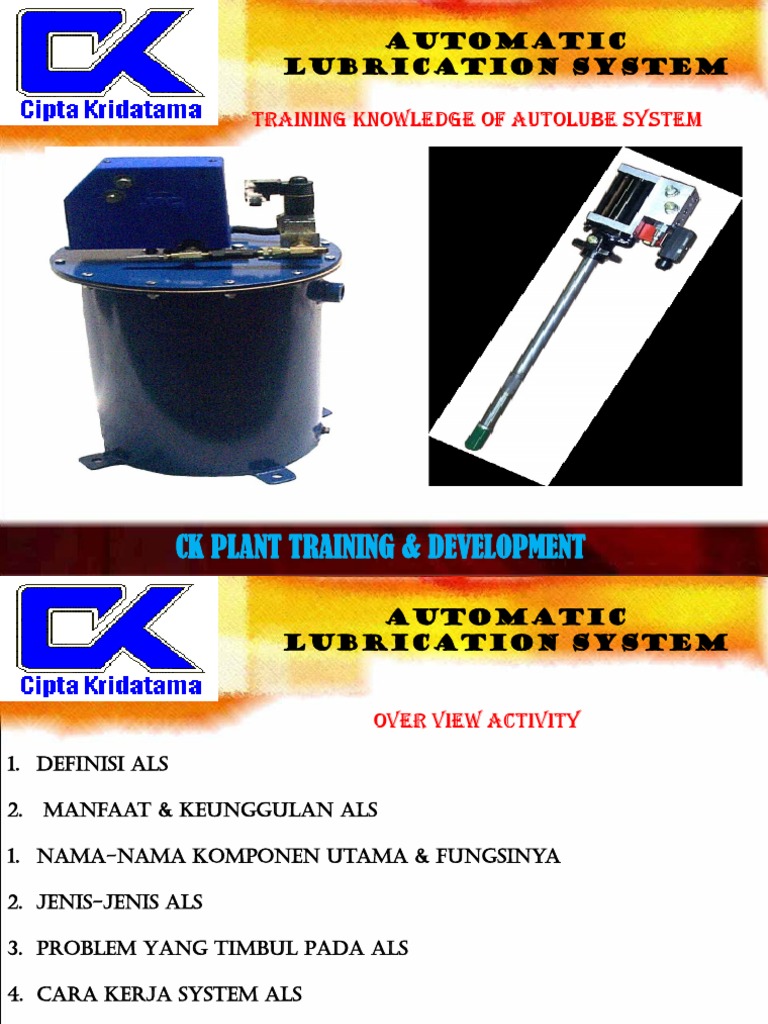 Additional Training Autolube System PDF | PDF | Teknologi & Rekayasa