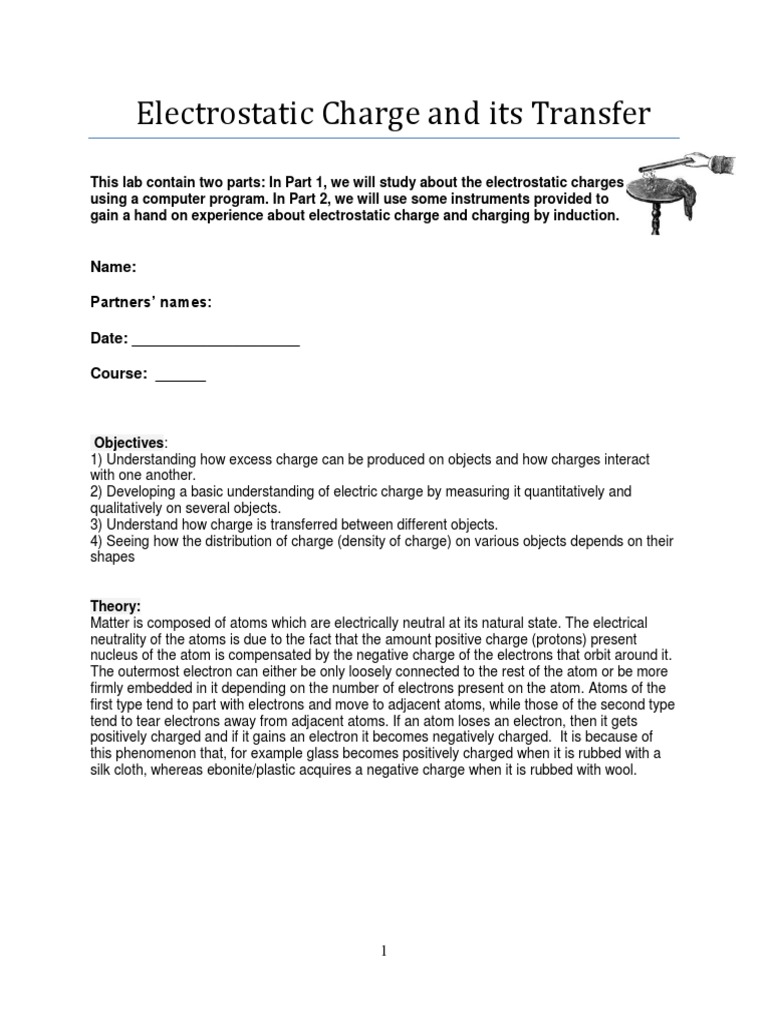 Electrostatic Charge | PDF | Electric Charge | Atoms