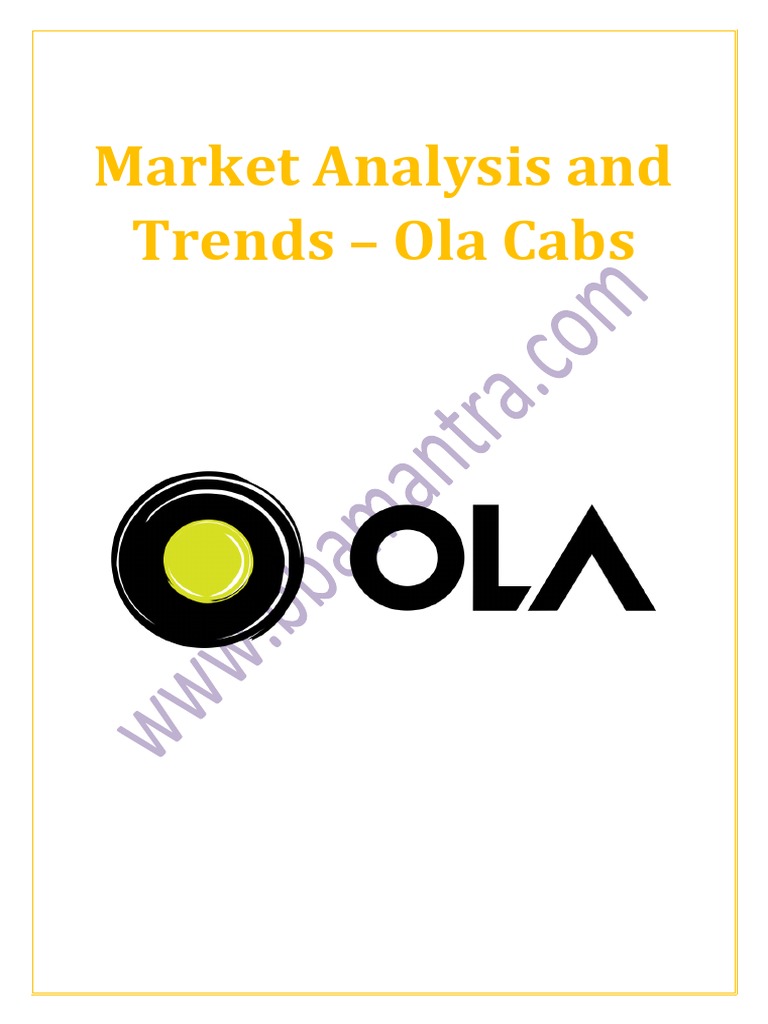 Market Analysis and Trends - Ola Cabs | PDF | Taxicab | Economies