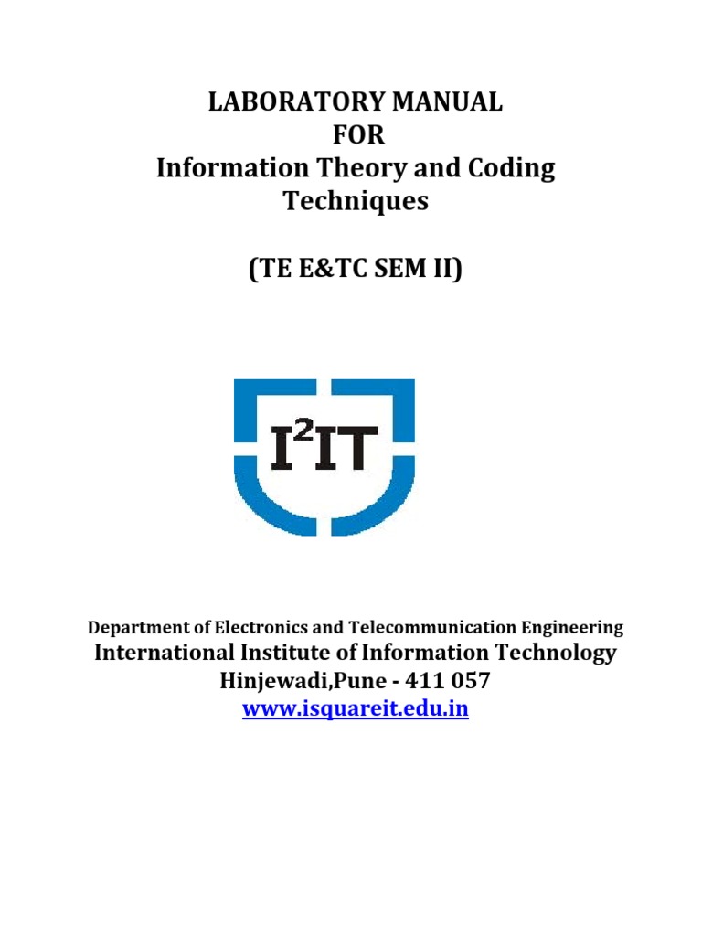 ITCT Lab Manual 2018-19 | PDF | Code | Encodings