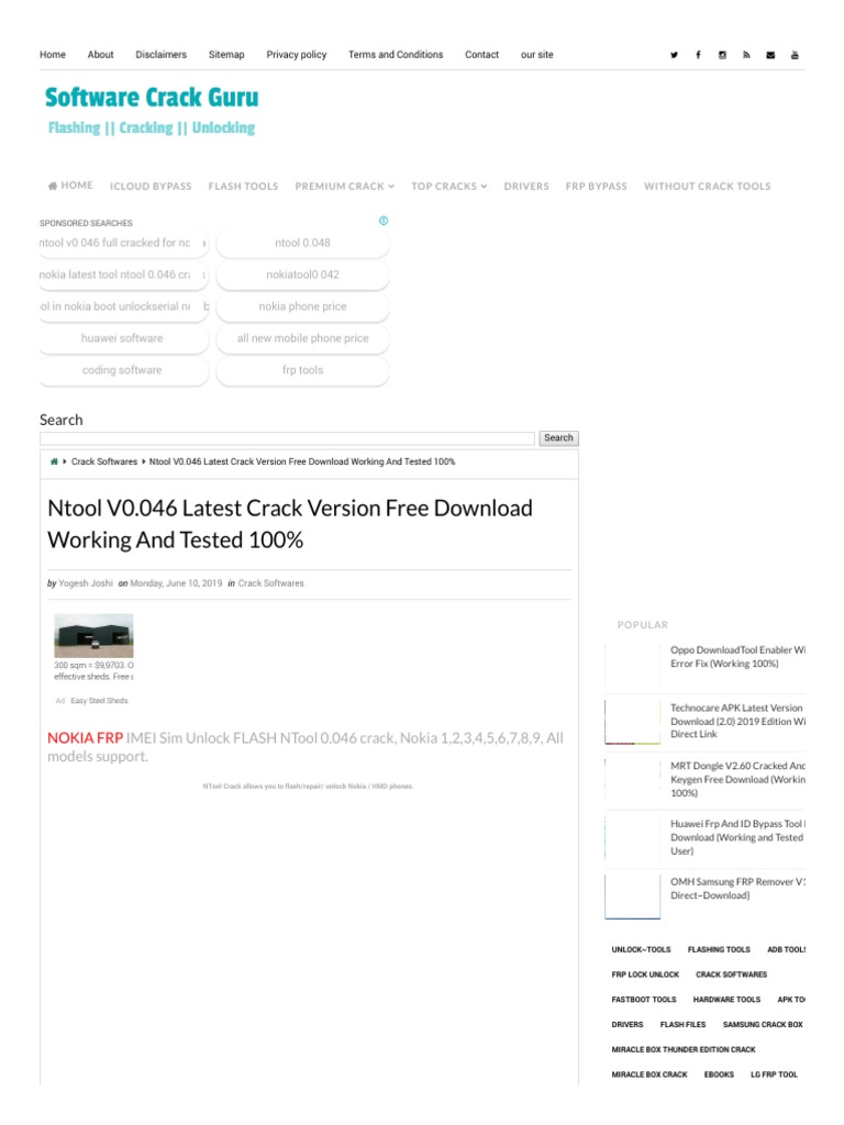 Ntool V0.046 Latest Crack Version Free Download Working and Tested 100% ...