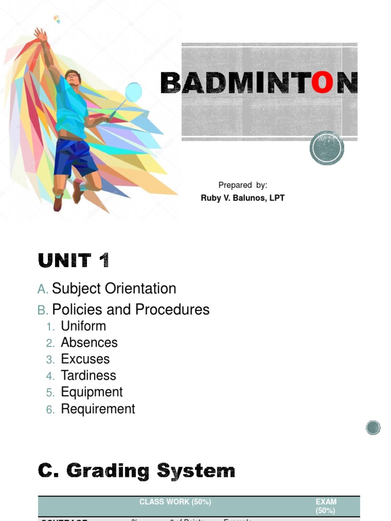 PE3 Badminton 2019 | PDF | Sports | Leisure