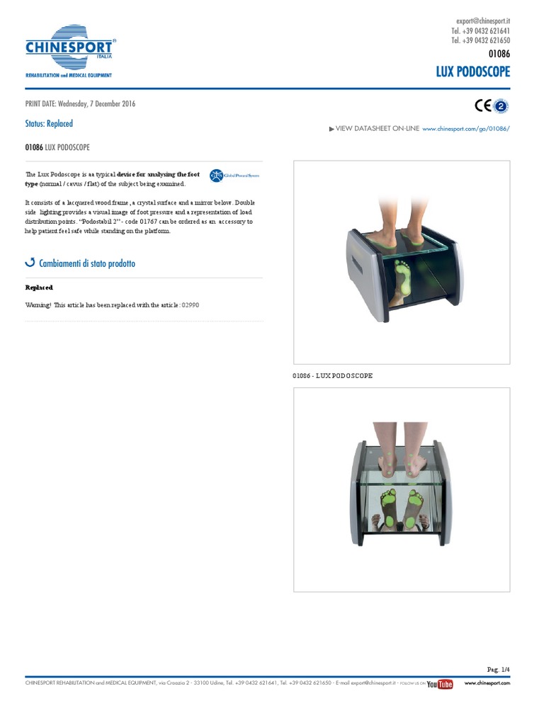 Podoscope | PDF | Medical Device