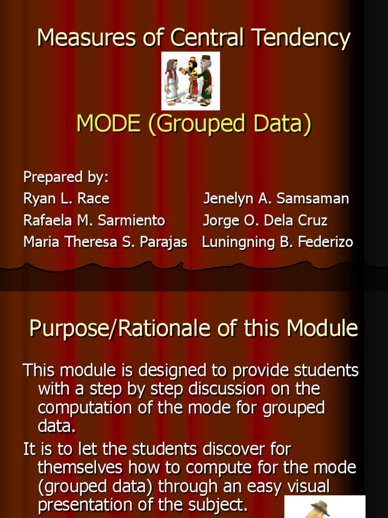 Mode (Grouped Data) | PDF | Mode (Statistics) | Cognition