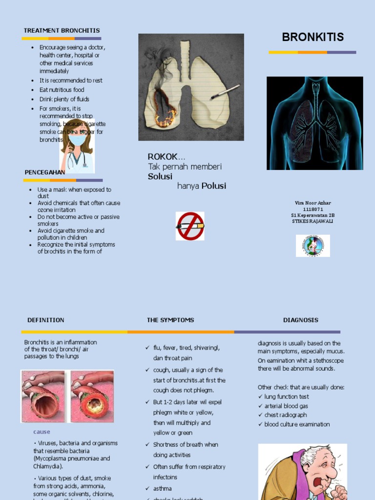 Contoh Leaflet Bronkitis | PDF | Bronchitis | Cough