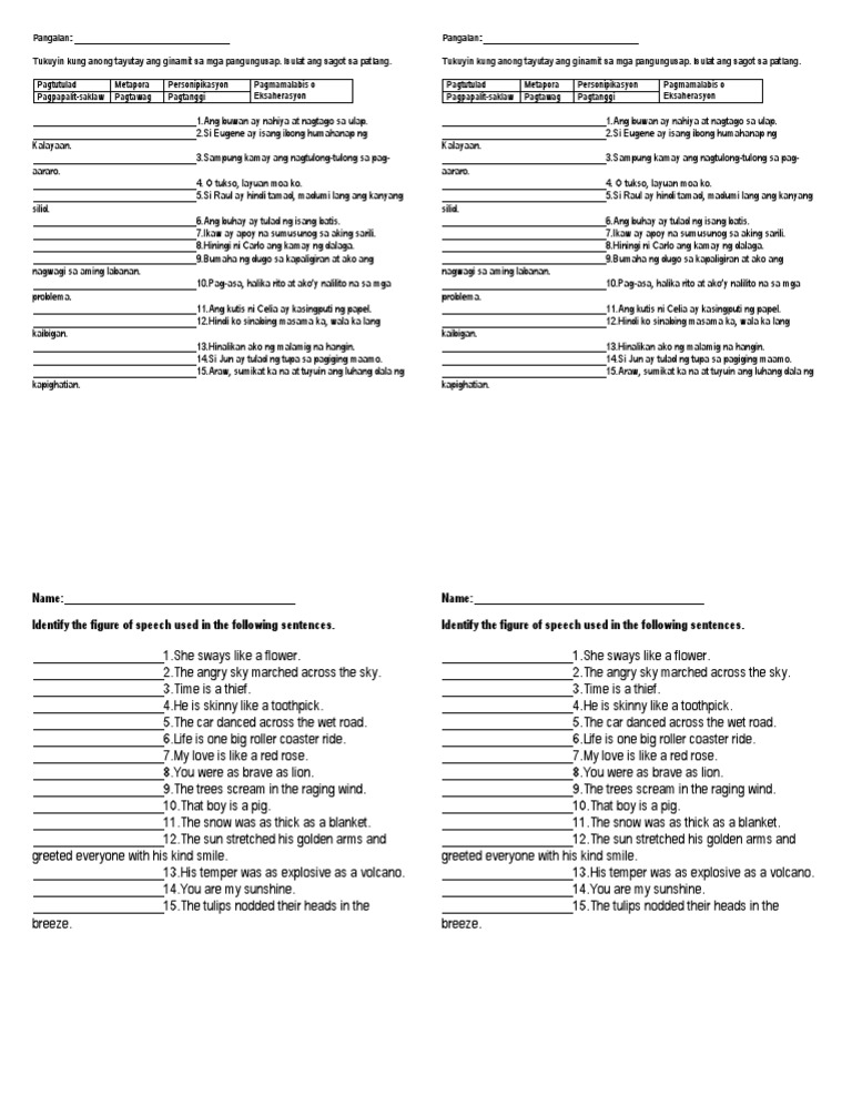 Quiz Sa Tayutay | PDF