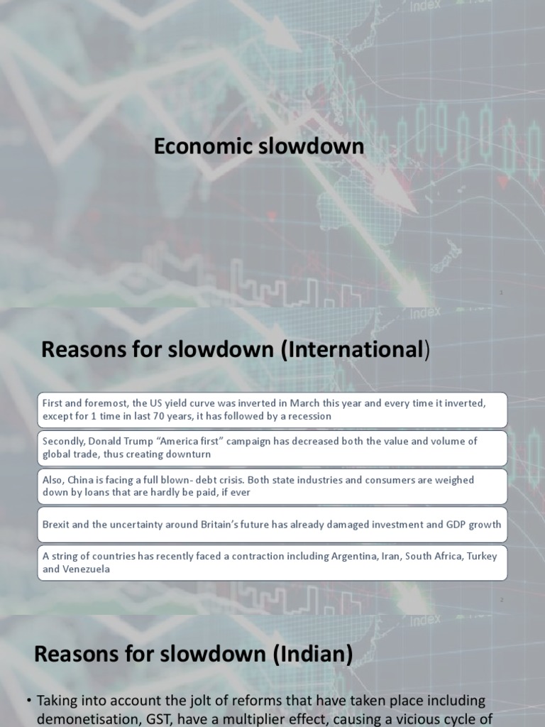 Causes of Global and Indian Economic Slowdown | PDF | Recession ...