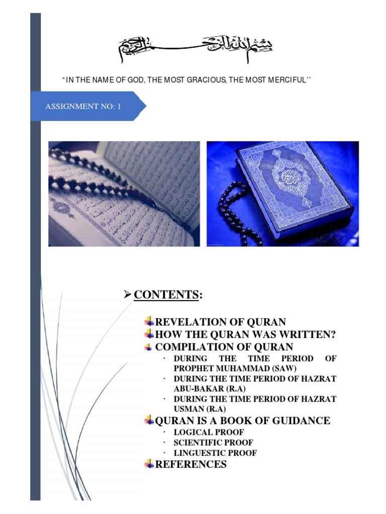 Assignment | PDF | Quran | Islam