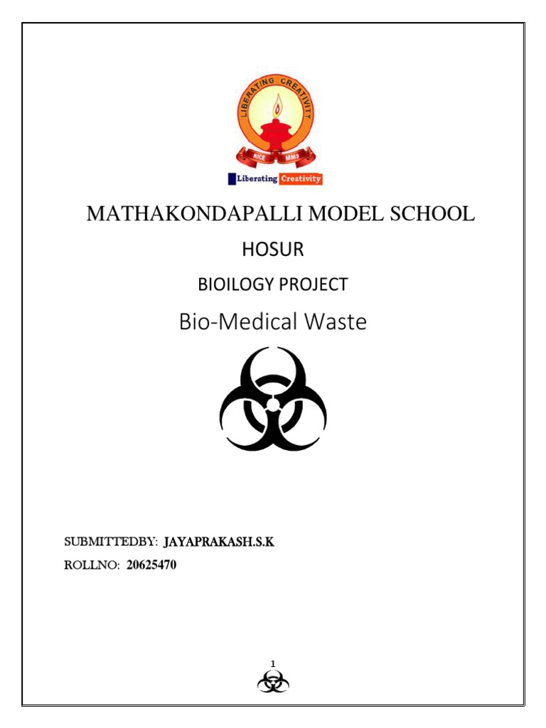 Bio-Medical WAste Mange Ment | PDF | Incineration | Waste Management