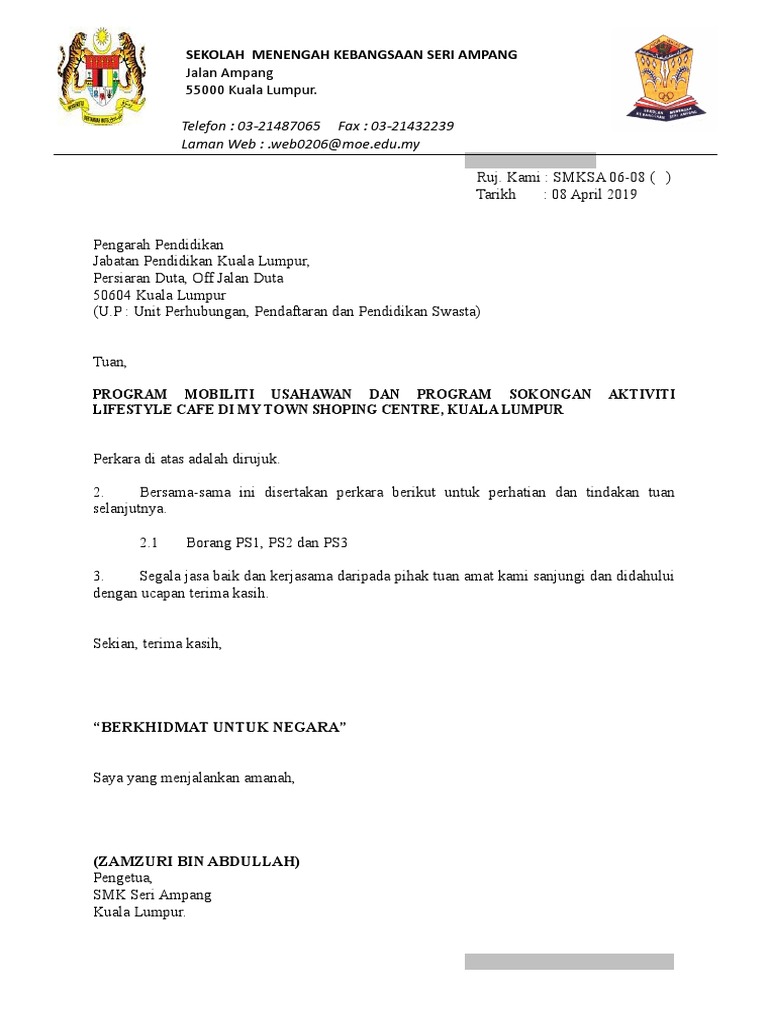 Letterhead Surat Iringan | PDF