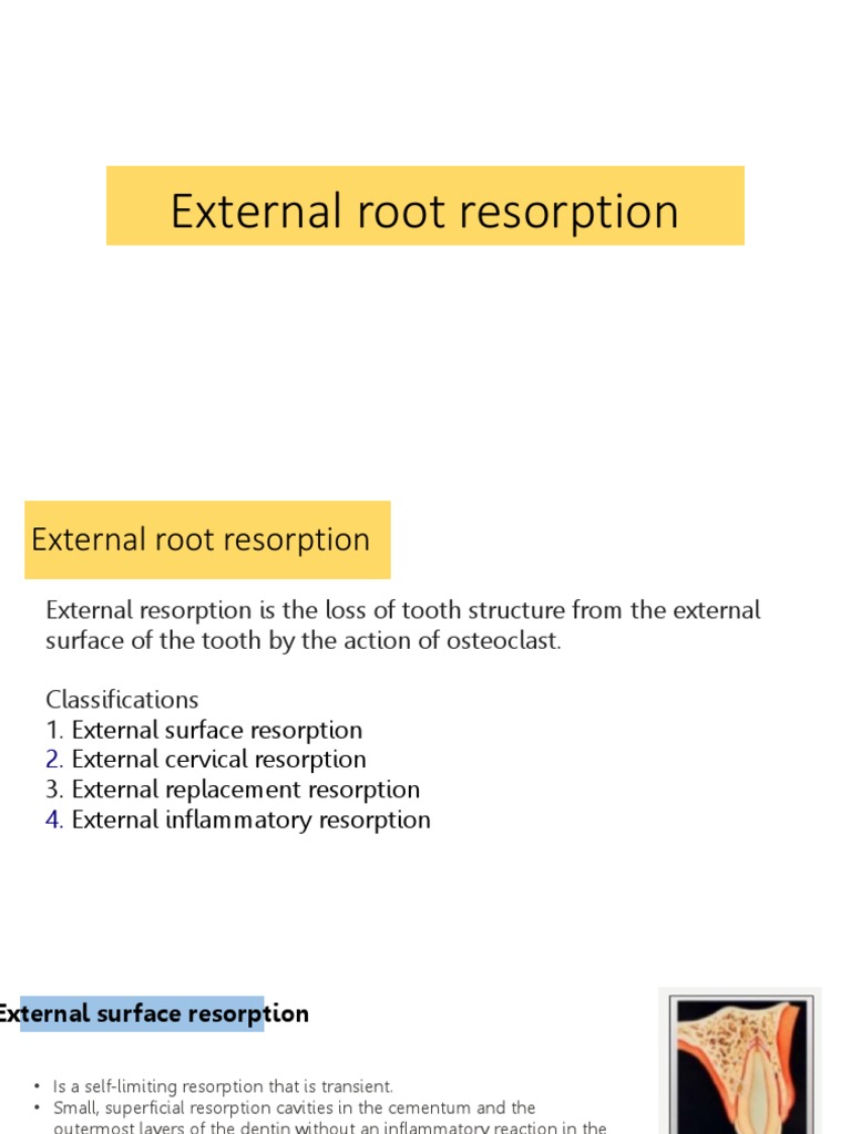 External Root Resorption | PDF | Dentistry Branches | Mouth