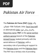 List of Pakistan Air Force Bases - Wikipedia | PDF | Monoplane ...