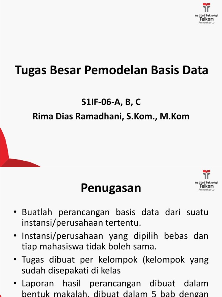 Tugas Besar Pemodelan Basis Data | PDF