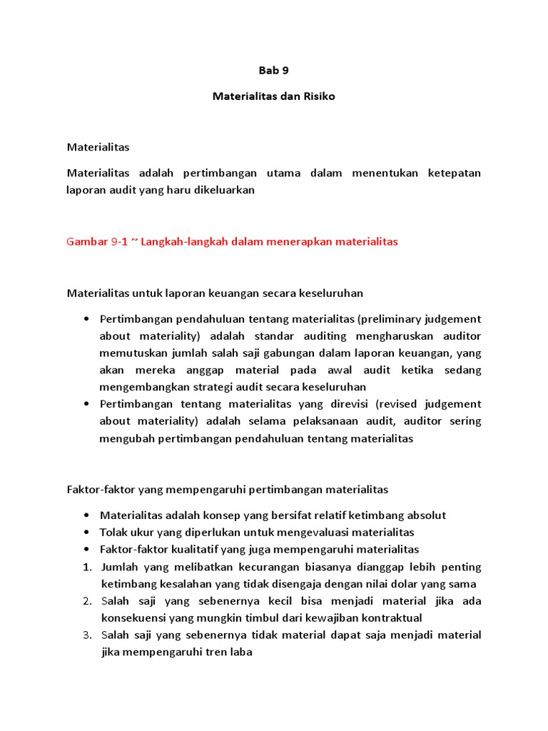 Bab 9 Audit | PDF
