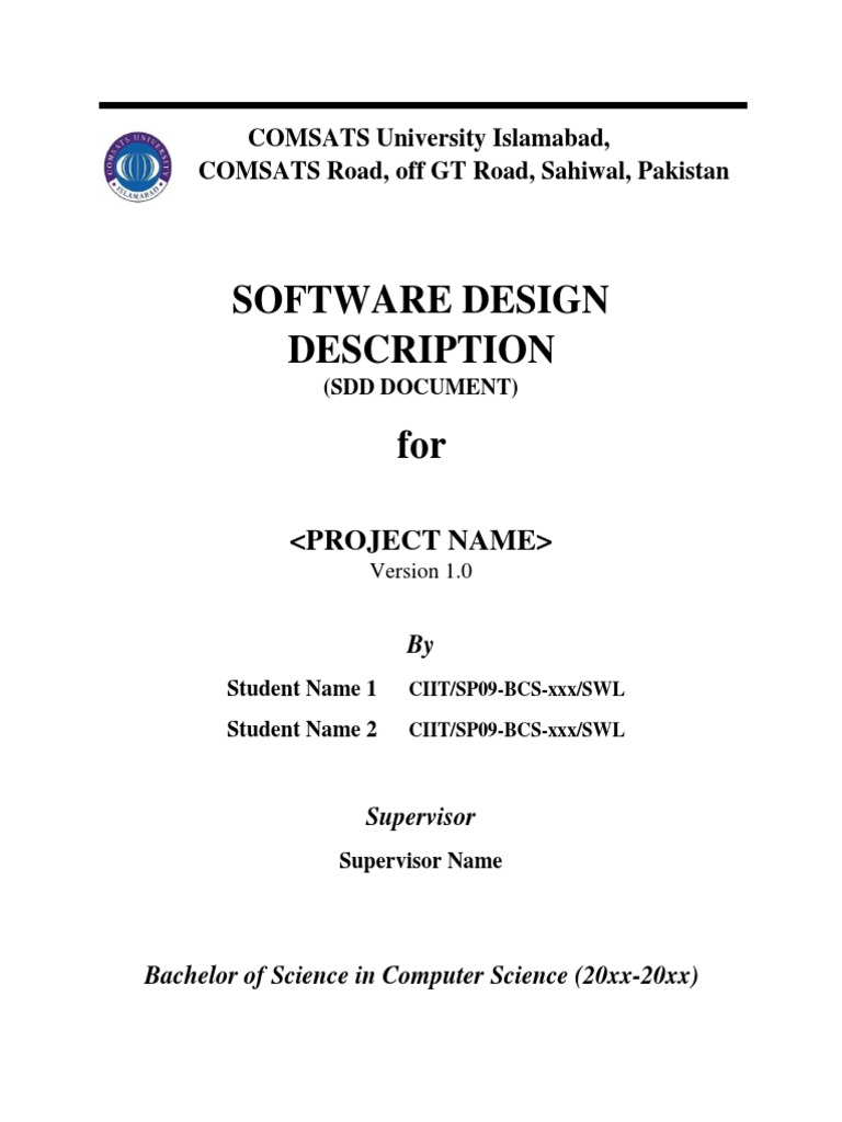 Sdd Template 1 Software Development Process Databases