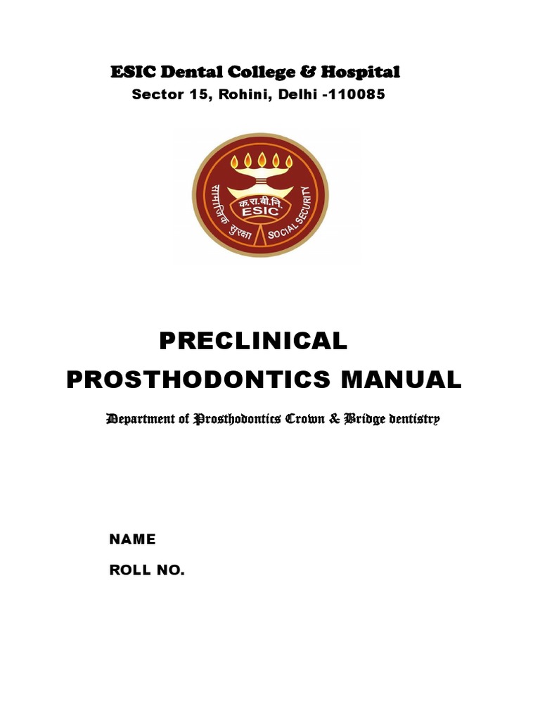 Prostho Lab Manual | PDF | Dentures | Prosthodontics