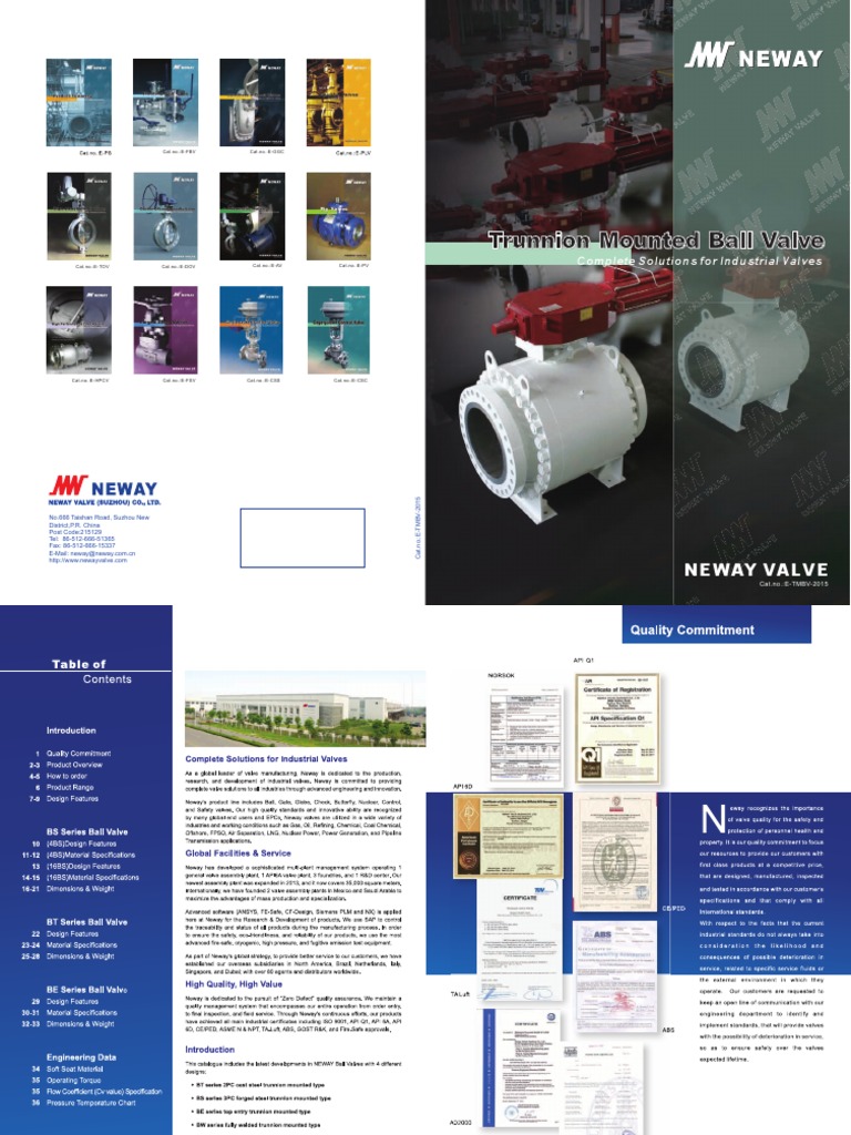 Valvulas Neway Alivio | PDF | Valve | Actuator