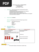 A Semi-Detailed Lesson Plan in Kindergarten I. Objectives: at The | PDF ...