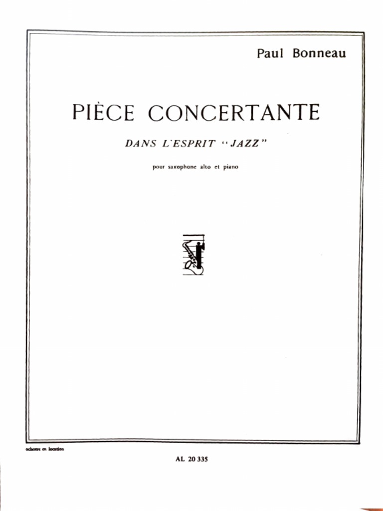 Piece Concertante - Sax Alto PDF | PDF