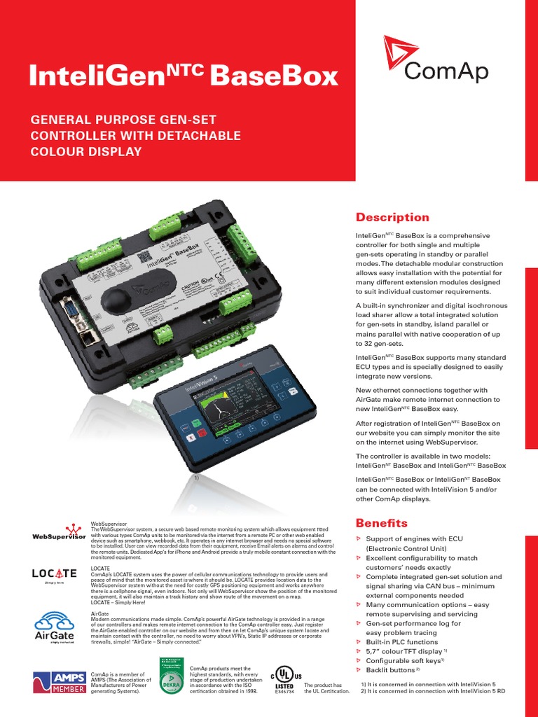 Inteligen NTC Basebox Datablad | PDF | Internet | Mobile Phones