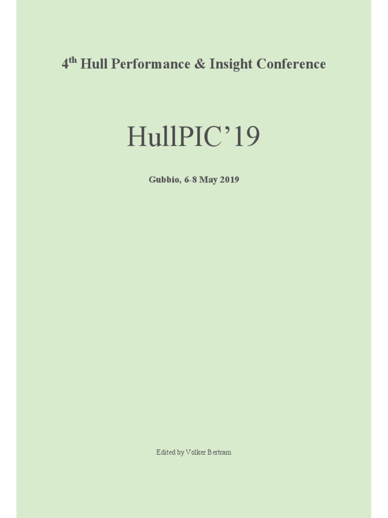 Hull Performance and Insight Conference PDF | Download Free PDF ...