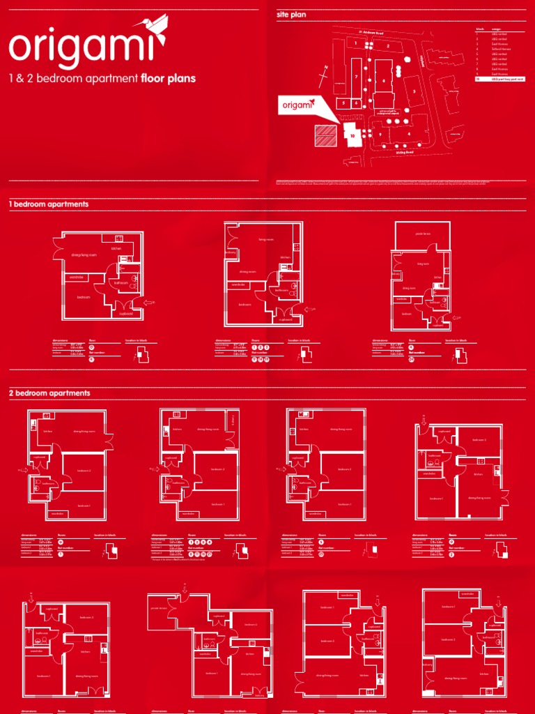 Origami Floor Plans | PDF | Bedroom | Kitchen