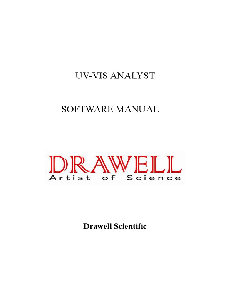 UV-Vis Analyst Software Manual | PDF | Spectrophotometry | Regression ...