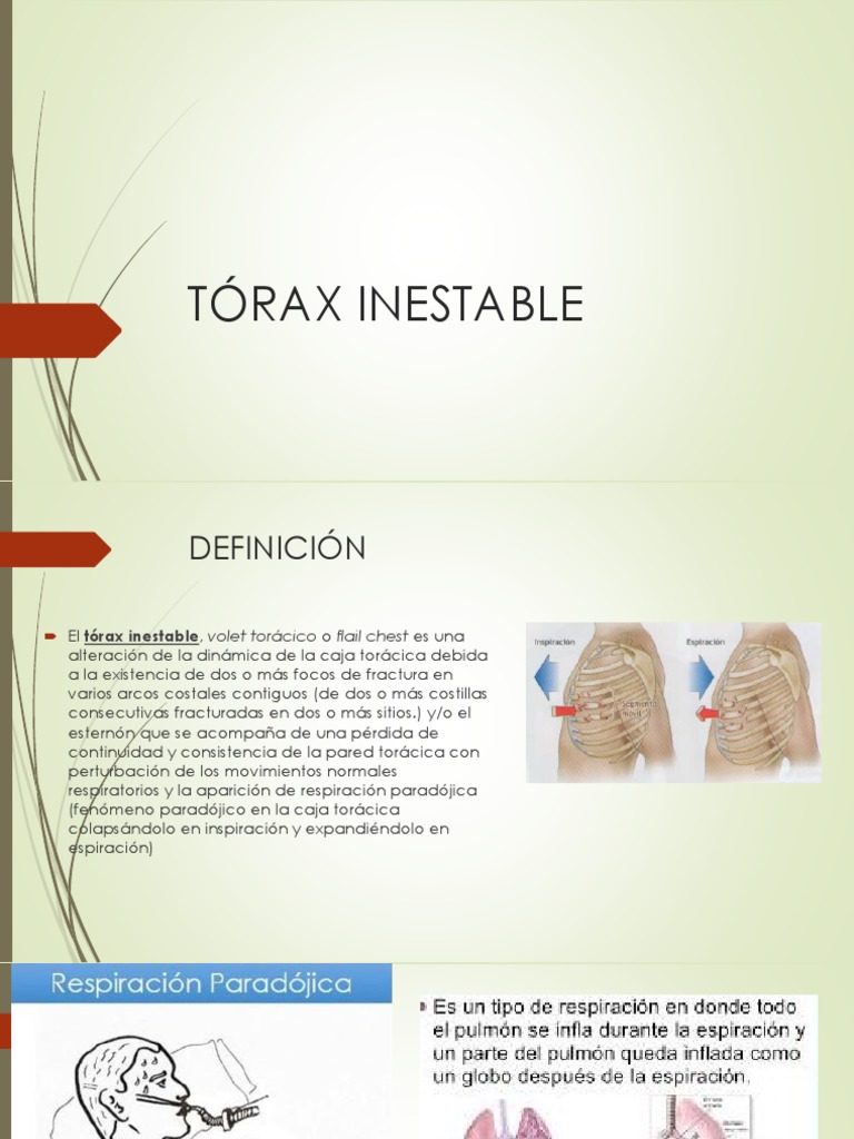 Tórax Inestable 2019 | PDF | Tórax | Pulmón