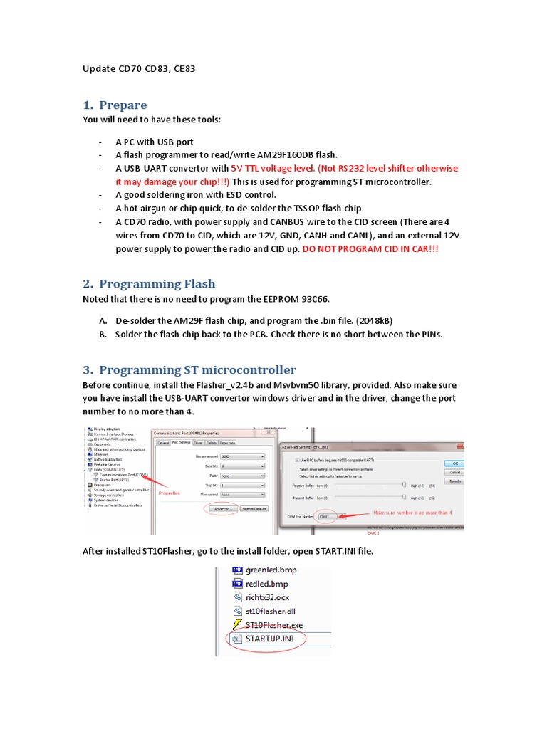 Update CD70 CD83 Guide | PDF | Flash Memory | Microcontroller
