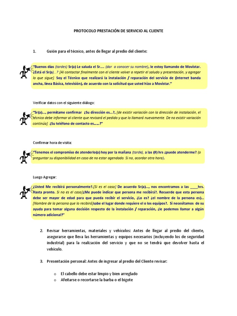 Protocolo Servicio Al Cliente | PDF | Cliente | Televisión