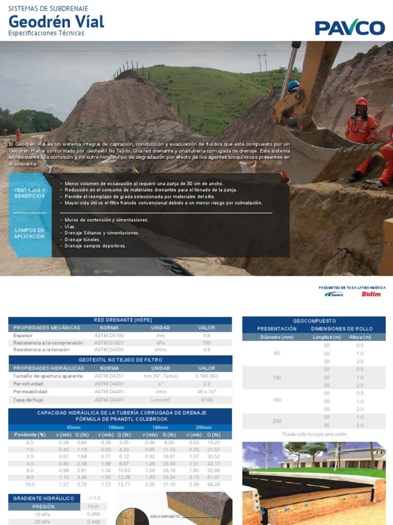 03 Geodren Vial-2 | PDF | Materiales | Ingeniería geotécnica
