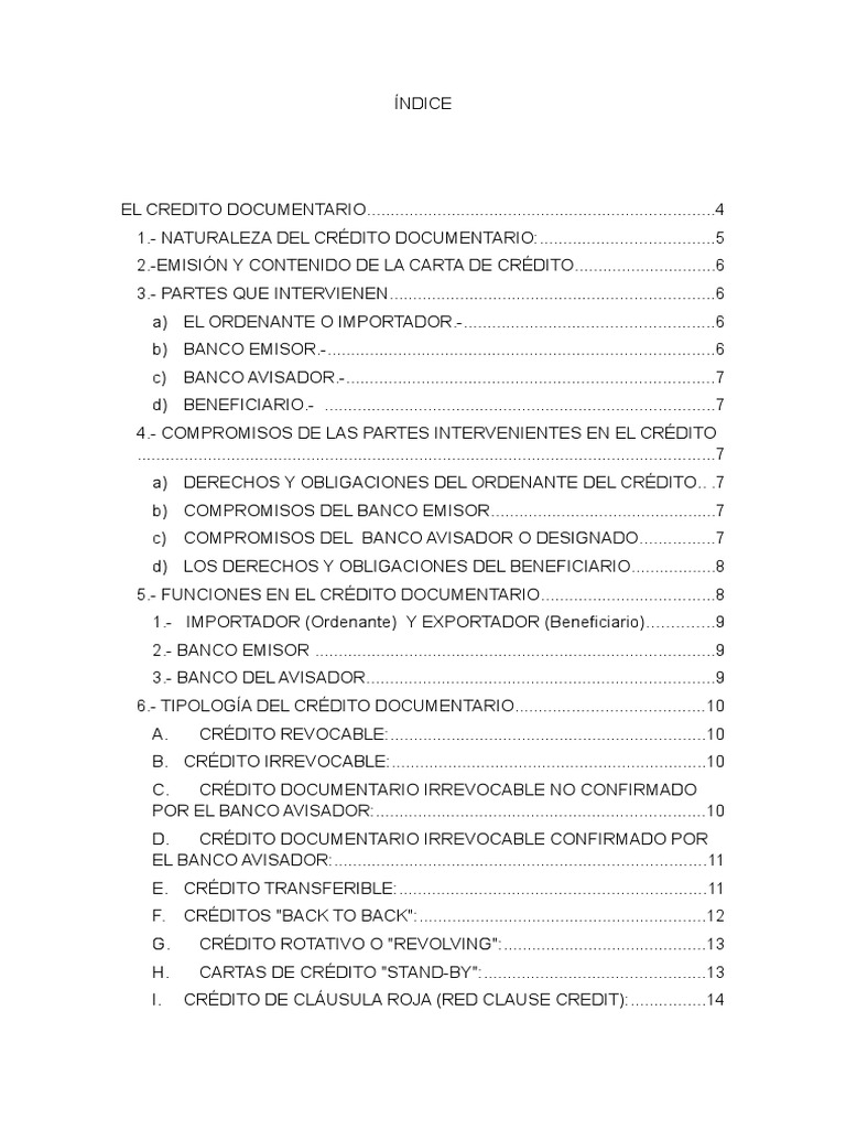 Guía sobre Crédito Documentario | PDF | Carta de crédito | Bancos