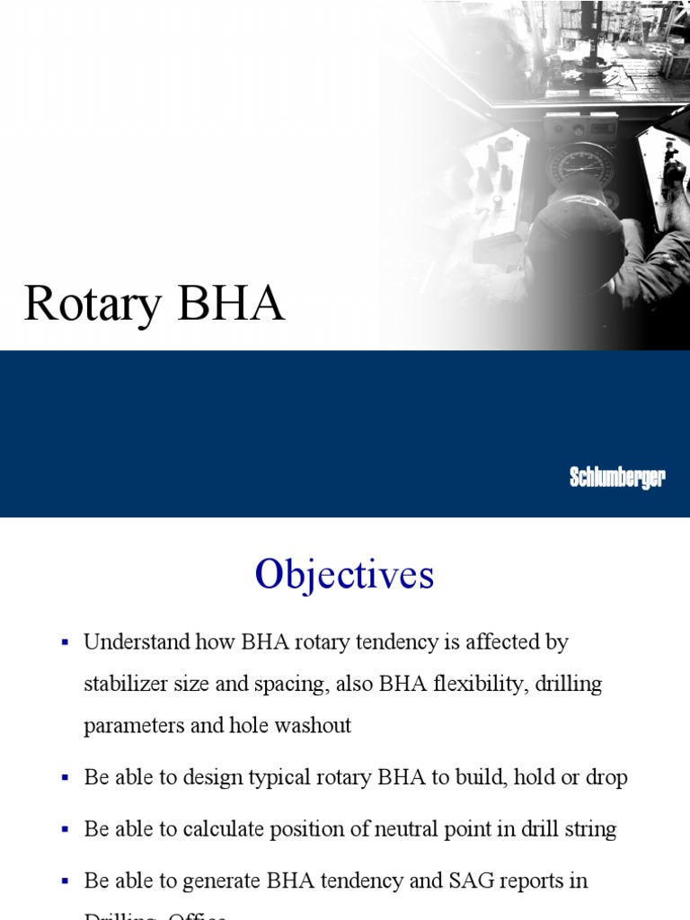 Bha Schlumberger | PDF | Drilling | Force