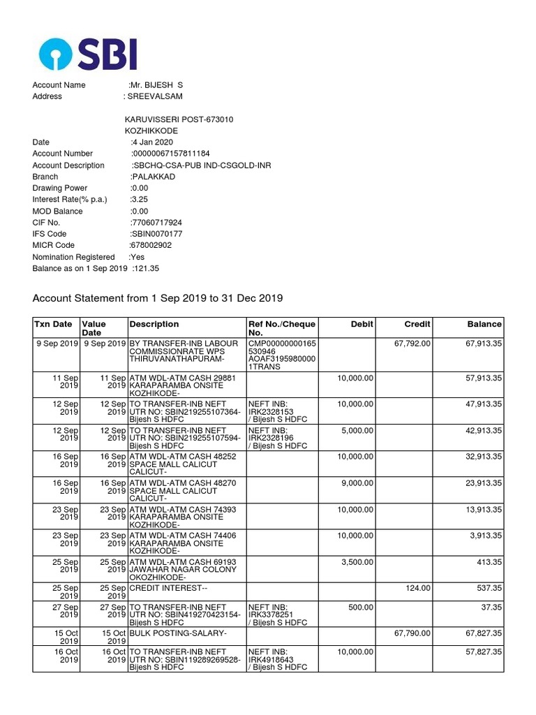 BankStatement PDF | PDF | Debit Card | Credit Card