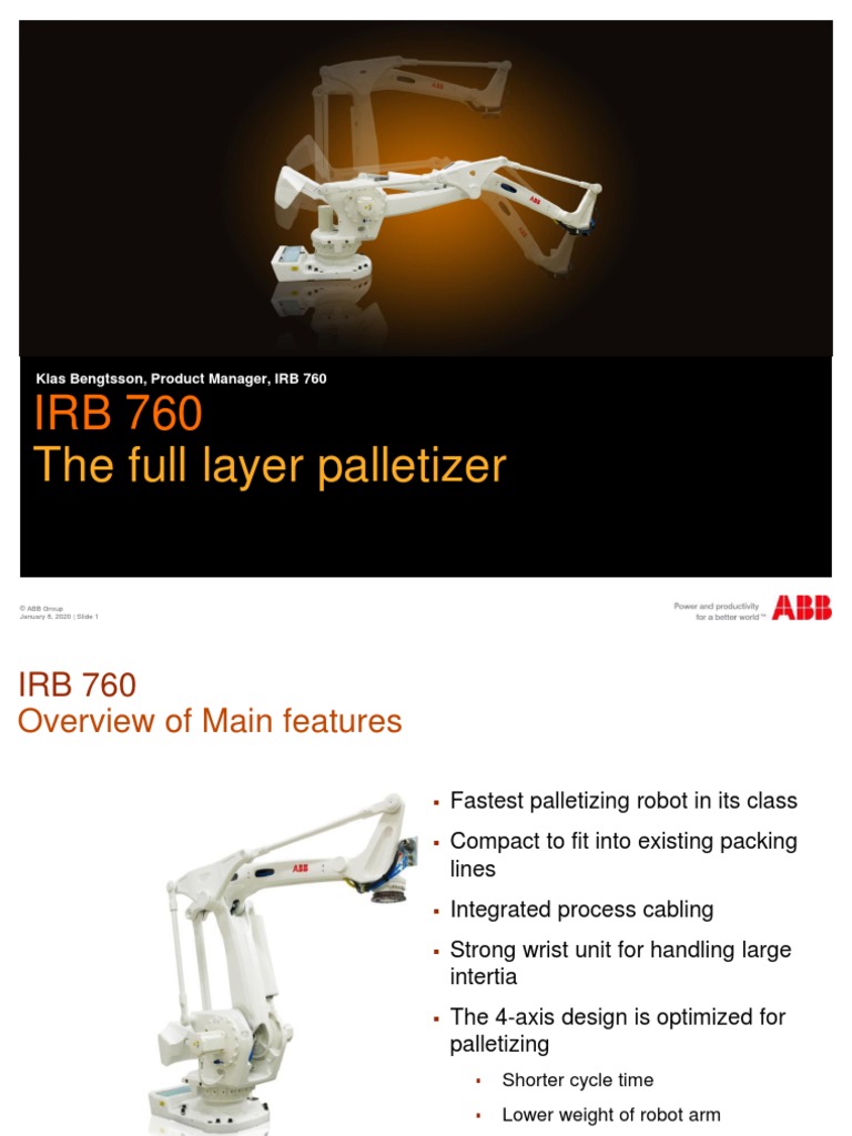 IRB 760 Product Presentation - EXTERNAL | PDF | Computing | Electrical ...