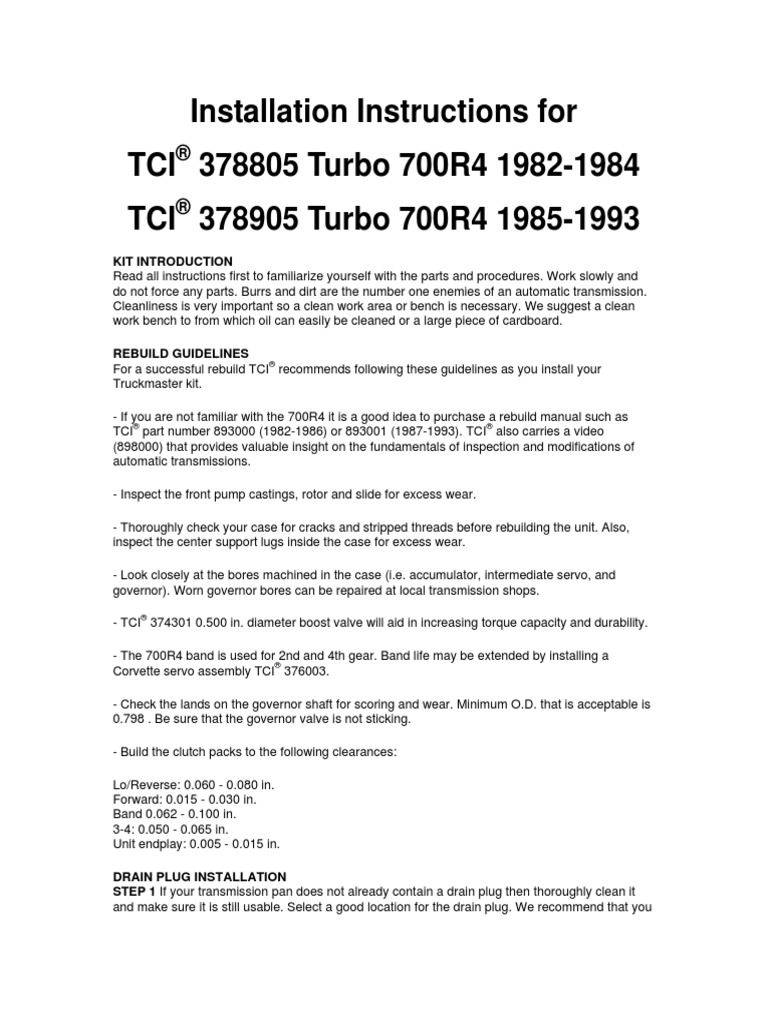 Tci-378805 378905 PDF | PDF | Throttle | Valve
