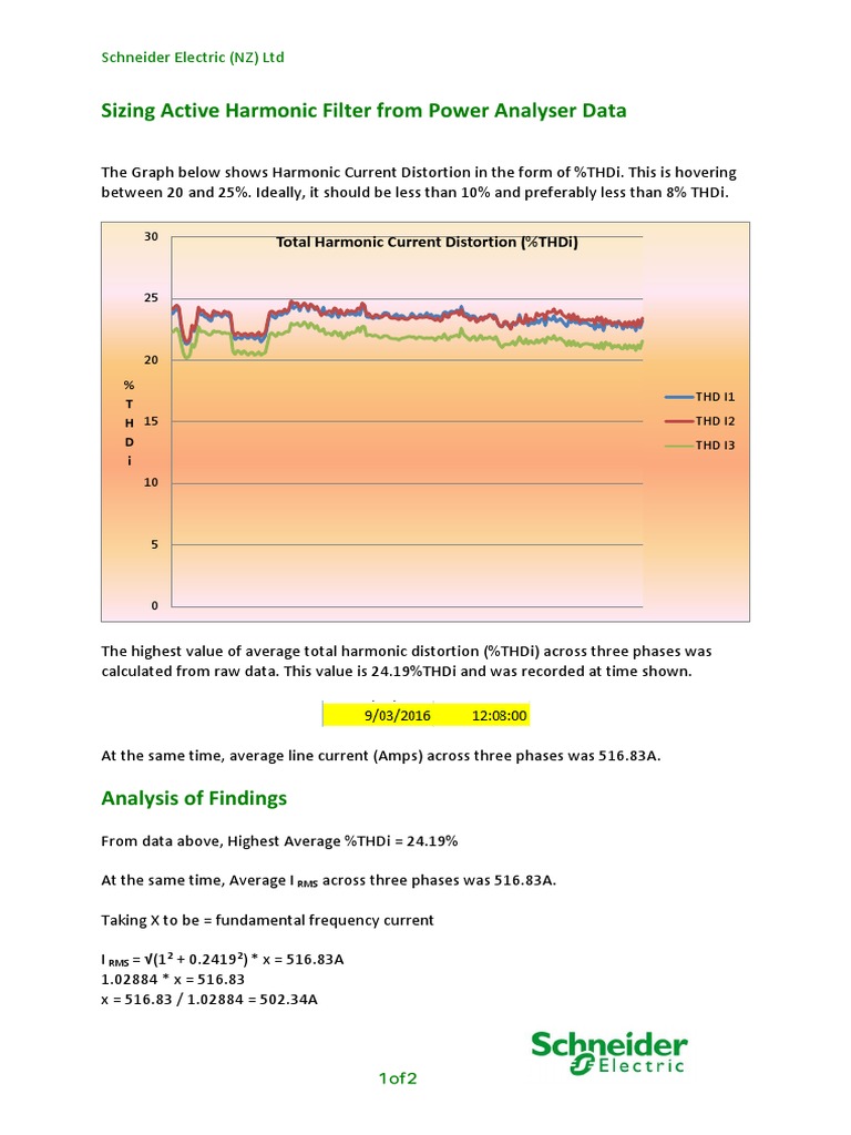 Sizing Active Harmonic Filter Calculation | PDF | Teaching Methods ...