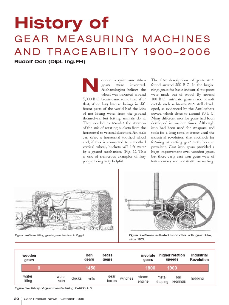 Gear Measuring Machines | PDF | Gear | Numerical Control