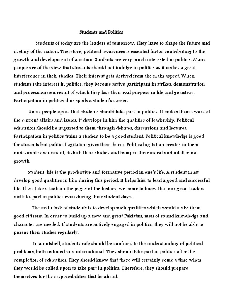 Students and Politics