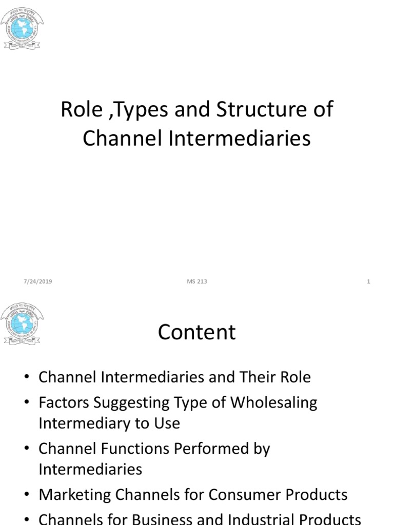 Role, Type and Structure of Channel Intermediaries | PDF | Retail ...