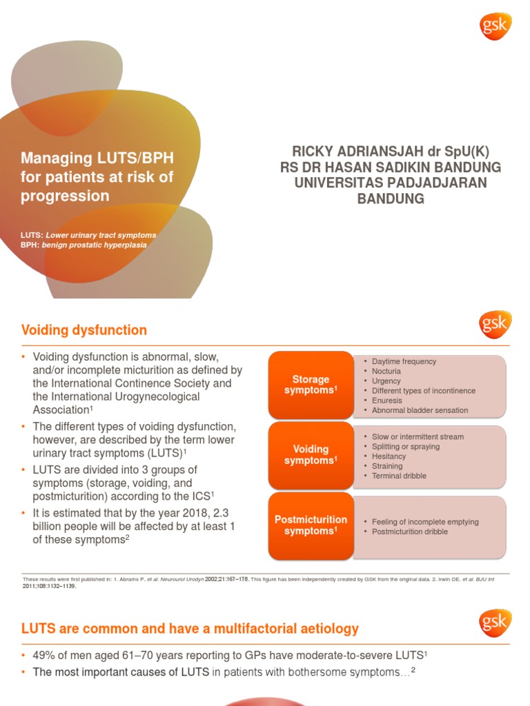 Managing LUTS BPH For Patients at Risk of Progression - DR Ricky | PDF ...