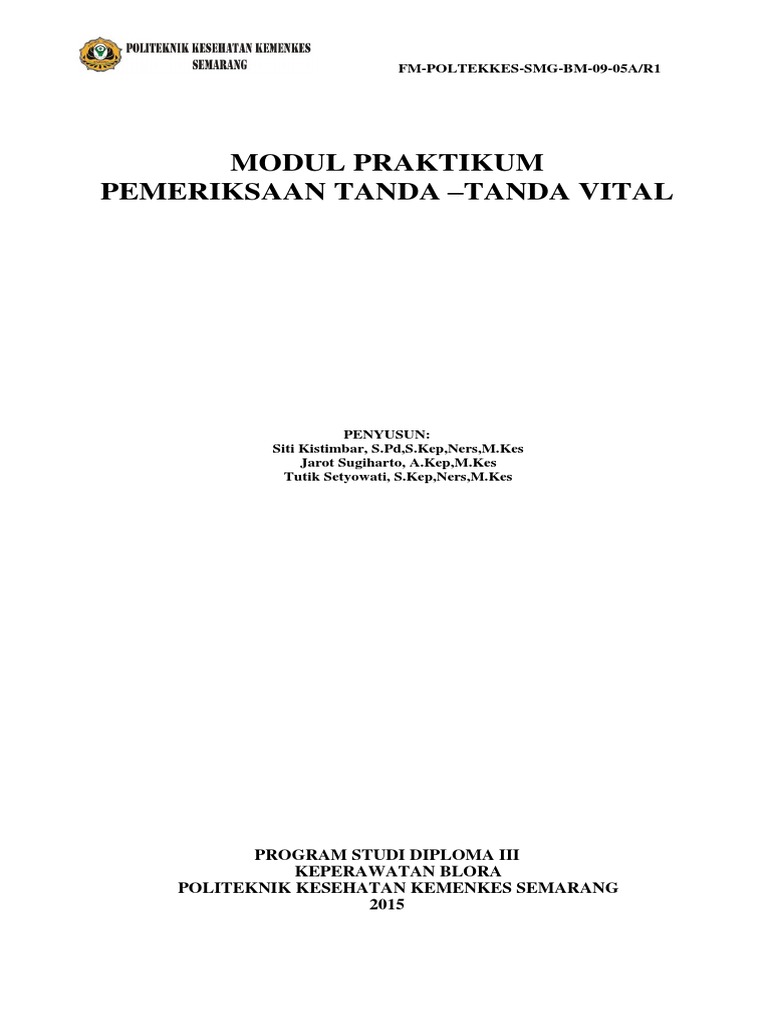 Modul Praktikum Pemeriksaan TTV | PDF