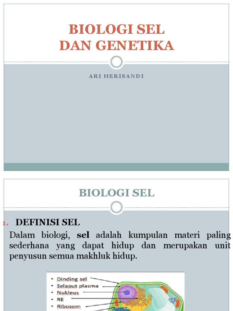 Biologi Sel Dan Genetika | PDF