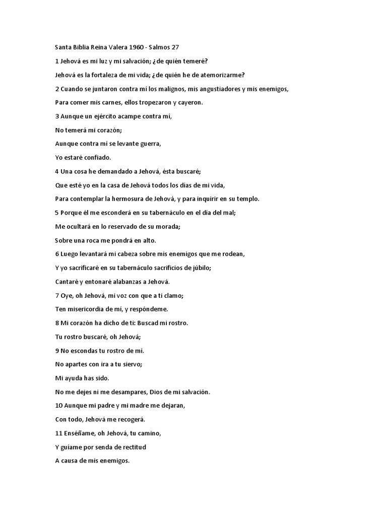Salmo 27 | PDF