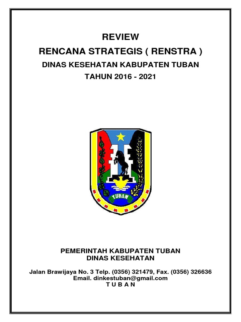 Renstra Dinkes | PDF | Pengelolaan Keuangan & Uang
