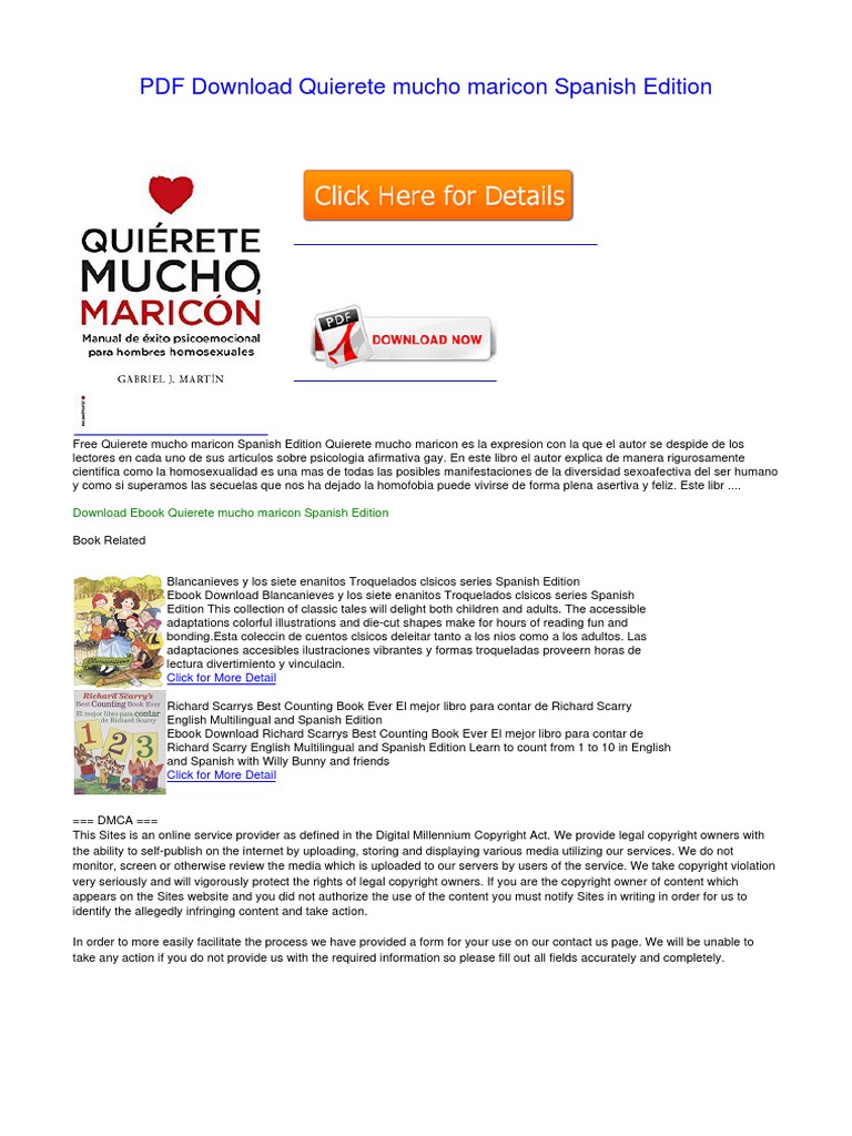 Quierete Mucho Maricon Spanish Edition - vOJRPYC | PDF | Copyright Infringement | Intellectual ...