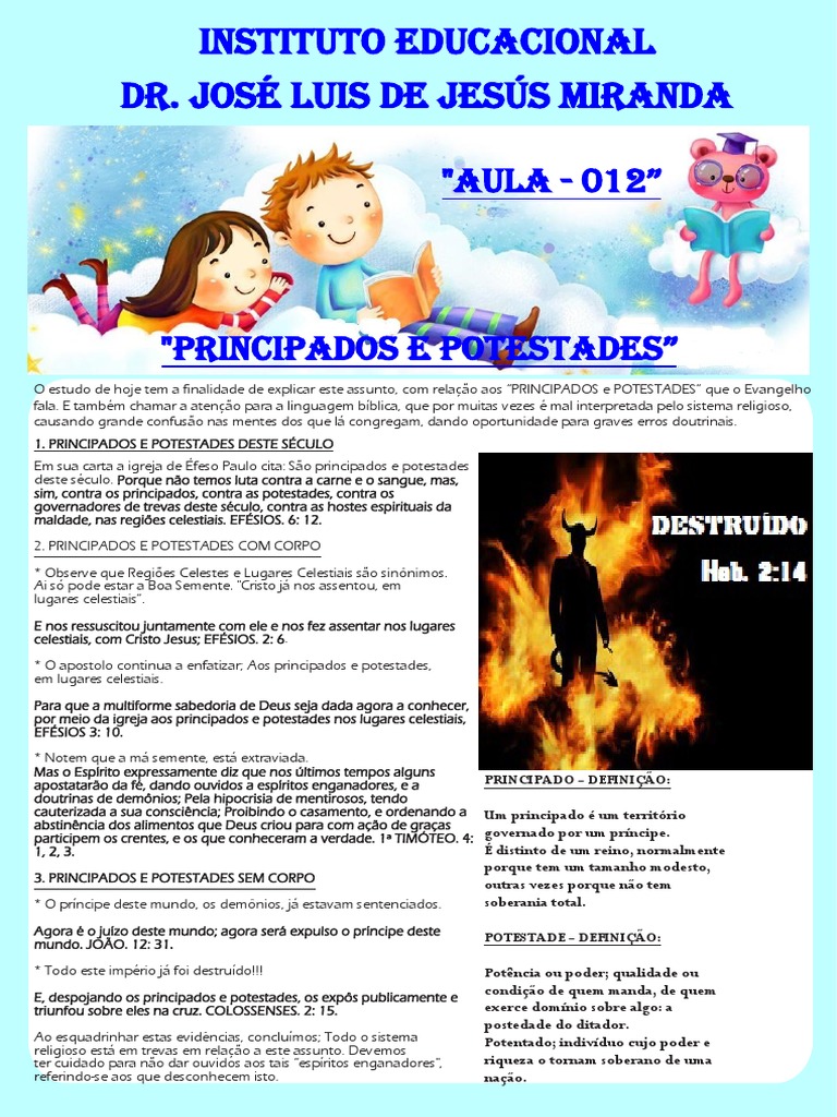 012 Principados e Potestades | PDF | Espírito | Jesus