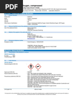 MSDS Oxygen Cylinder | PDF | Oxygen | Chemical Substances