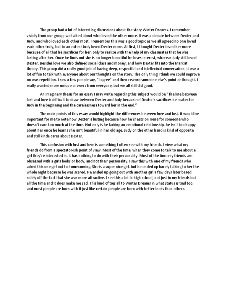 Socratic Seminar Reflection | PDF | Essays | Love